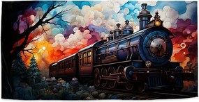 Sablio Ručník Parní lokomotiva v kouzelné krajině - 30x50 cm
