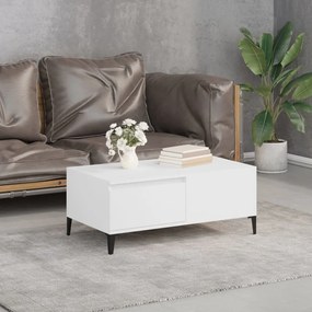 vidaXL Konferenční stolek 90 x 50 x 36,5 cm kompozitní dřevo [821122] Barva: Bílá