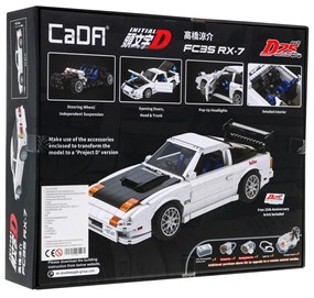 Cada C61022W stavebnice bílá Mazda RX-7 manga Initial-D