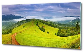 Wallmuralia Fotoobraz na skle Zelené pahorky 100x50