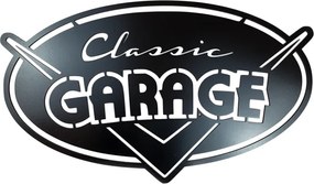 Dřevěná dekorace Classic garage černá