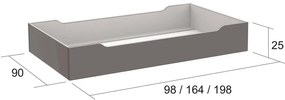 Zásuvka pod postel 98×90 ds - dub sonoma