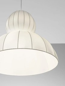 Matně bílé látkové závěsné svítidlo ø 50 cm Delina – Nova Luce