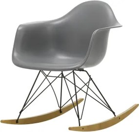Eames Plastic Armchair RAR černě lakovaná grafitová javor Vitra