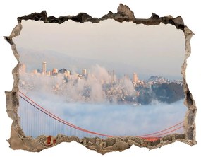 Wallmuralia Fototapeta díra na zeď 3D Most San Francisco 95x64 cm