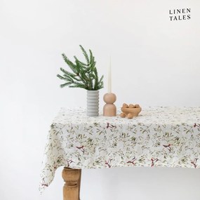 Lněný ubrus s vánočním motivem 140x140 cm – Linen Tales