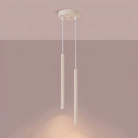 Sollux Lighting Závěsné svítidlo ARCHE 2P béžové