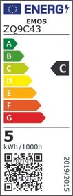 EMOS LED žárovka 4,9W G9 ZQ9C43