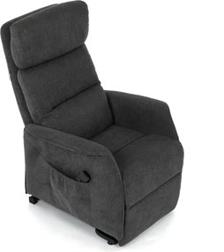 Polohovací křeslo šedé, elektrické TV-L8960 GREY2