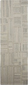 Šedobéžový ručně tkaný vlněný běhoun 80x300 cm Elva – Flair Rugs