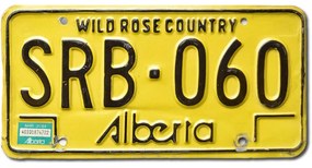 Kanadská SPZ Alberta Wild Rose SRB-060