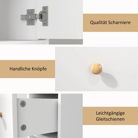 HOMCOM Úzký koupelnový kabinet, vysoký toaletní skříňka s šuplíkem, 3 otevřené přihrádky, nastavitelné police, koupelnový kabinet pro malé prostory, …