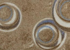 Koberce Breno Metrážový koberec DROPS 33, šíře role 400 cm, Hnědá, Vícebarevné