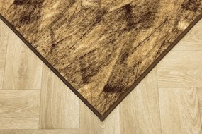 Protiskluzový koberec BRUSH 17 hnědý / béžový
