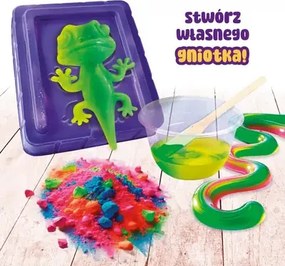 SLUMI SCIENCE Mačkací hračka Chameleon / Antistresová hračka / mění ba