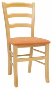 Stima Dřevěná jídelní židle PAYSANE LÁTKA | Odstín: třešeň,Sedák: lux 18 zelená