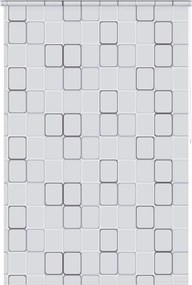 Sprchová roleta 160 x 240 cm čtvercový vzor 142851