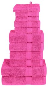 12dílná sada ručníků Premium SOLUND růžová 600 g/m² 137586