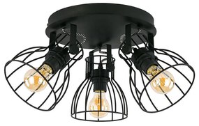 TK Lighting | Bodové svítidlo ALANO BLACK 3xE27/60W/230V | TK2123