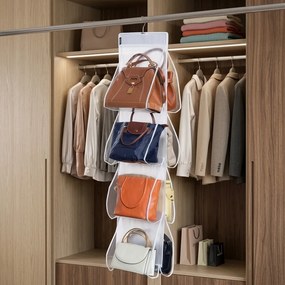 Domo Living Závěsný průhledný organizér na kabelky - DOMO, 33 x 120 cm