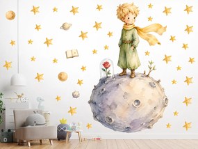 Malý Princ samolepky na zeď pro kluky arch 47 x 75 cm