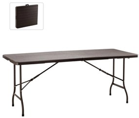 Skládací cateringový stůl PEGGY 180 cm hnědý