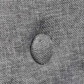 Jídelní židle 6 ks světle šedé textil a masivní dubové dřevo 270573