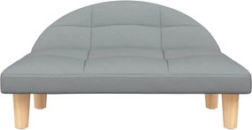 Pelíšek pro psy světle šedý 70 x 52 x 30 cm textil 171933