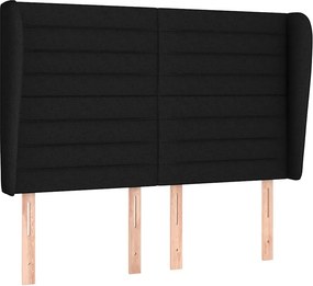 Box spring postel s matrací černá 140x200 cm textil 3128047