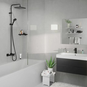 Hansgrohe Vernis Shape, Showerpipe 240 1jet s vanovým termostatem, černá matná, HAN-26900670