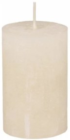 Pudrová široká svíčka Rustic pillar nude - Ø 5 *8cm / 16h