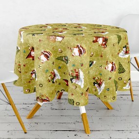 Ubrus PVC kulatý FL-1334-01 – Vánoční pohádka (různé velikosti)
