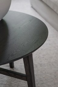 ROWICO Kulatý konferenční stolek FILIPPA ø90 cm tmavě hnědý