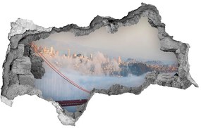 Wallmuralia Fototapeta díra na zeď 3D Most San Francisco 95x73 cm