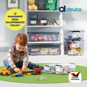 Deuba Úložný box Deuba® s víkem – průhledný, 5 l (30×20×12 cm)