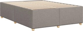 Rám postele bez matrace taupe 160 x 200 cm textil 3284747