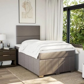Box spring postel s matrací taupe 120x190 cm textil 3293904