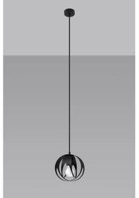 Sollux SL.1087 - Lustr na lanku TULOS 1xE27/60W/230V černá