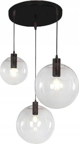 Toolight - Závěsné svítidlo Lassi 20+25+30 cm APP309-3C, černá, OSW-00341