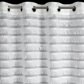 ZÁCLONA NA KROUŽCÍCH DANA1 140X250 CM BÍLÁ