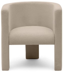 Béžové designové křeslo MILU