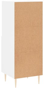 Příborník bílý 34,5 x 34 x 90 cm kompozitní dřevo - Default Title
