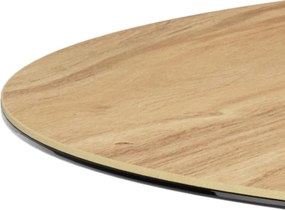 Kulatý jídelní stůl Heaven 119 cm dub divoký/černý