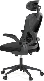 Ergonomická kancelářská židle ALEXANDRE - černá síťovina