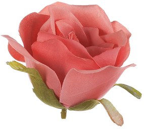 Růže, barva lososová. Květina umělá vazbová. Cena za balení 12 kusů KN7024 SAL