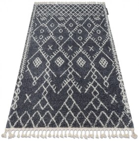 Kusový shaggy koberec BERBER TANGER šedý