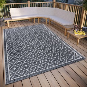 Hanse Home, Kusový koberec Clyde 105908 Lahal Grey Beige – na ven i na doma, 76x150, šedá, chodba / předsíň
