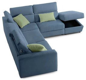 Pregio Italia sofa&relax Moderní rohová sedačka MAJESTY Provedení: 3 rozkládací + roh + 1 s ukonč., Vzorník látek: tekno fibra 31 bordeaux
