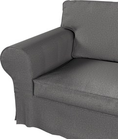 Potah na pohovku IKEA Ektorp 2-místná s lenoškou barva šedá látka pletený vzor