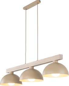 TK Lighting Béžový závěsný lustr Oslo pro žárovku 3x E27 TK11012